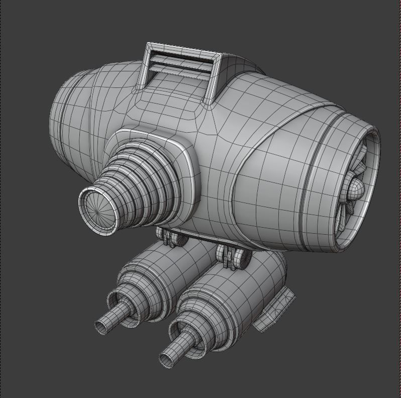 ROBO GUN 3D model | CGTrader