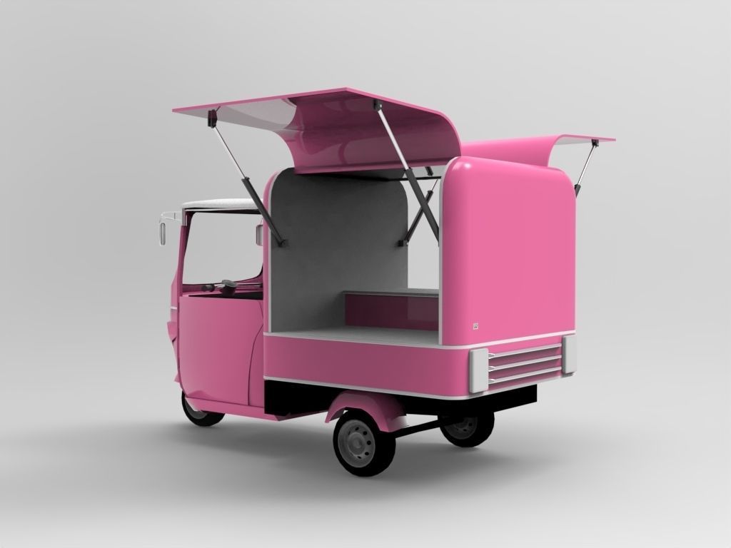 Motor Food Cart 3D model | CGTrader