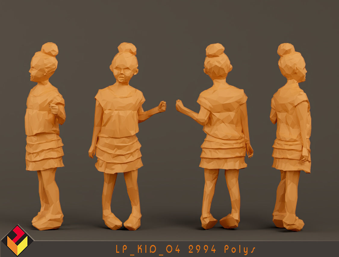 3D model Low Poly Style Kids VR / AR / low-poly | CGTrader