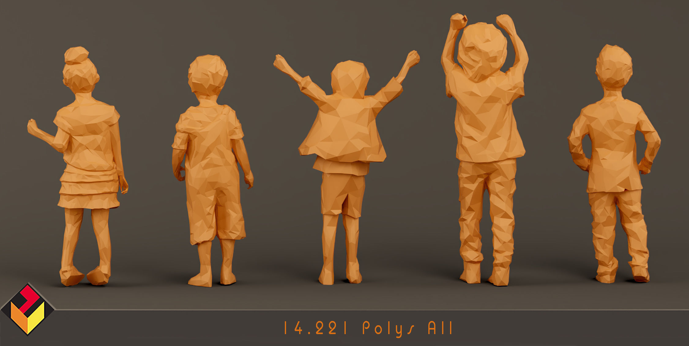 3D model Low Poly Style Kids VR / AR / low-poly | CGTrader