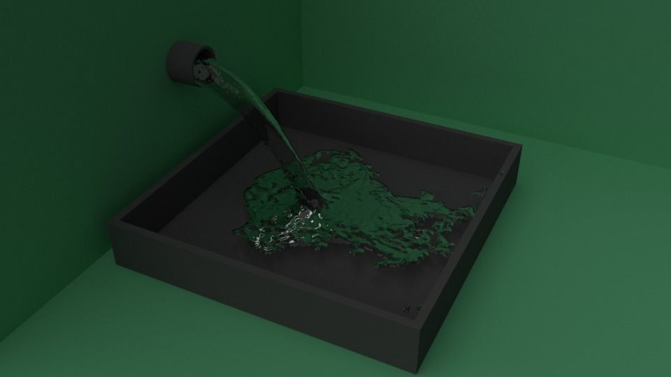 WATER DROPING ANIMATION free 3D model animated | CGTrader