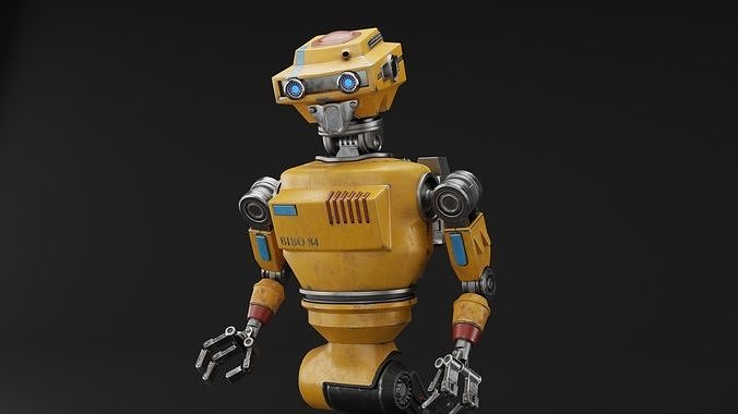 ROBOT BIBO84 3D model rigged | CGTrader