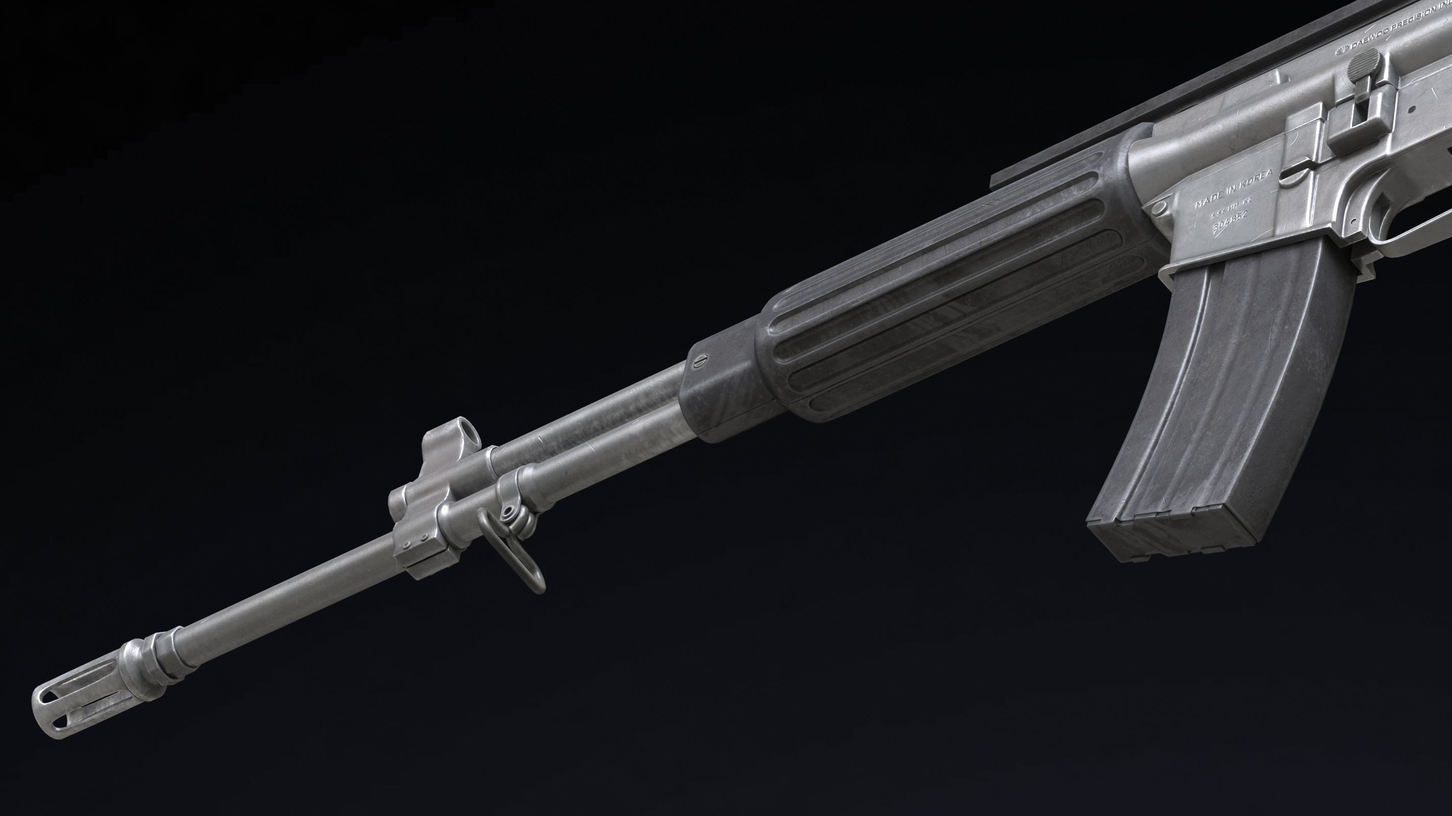 3D model Daewoo Precision Industries K2 Low Poly VR / AR / low-poly ...