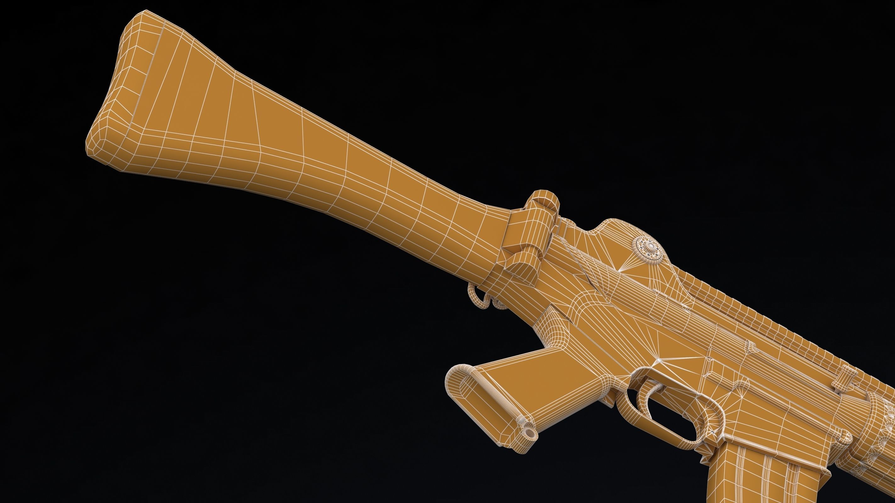 3D model Daewoo Precision Industries K2 Low Poly VR / AR / low-poly ...