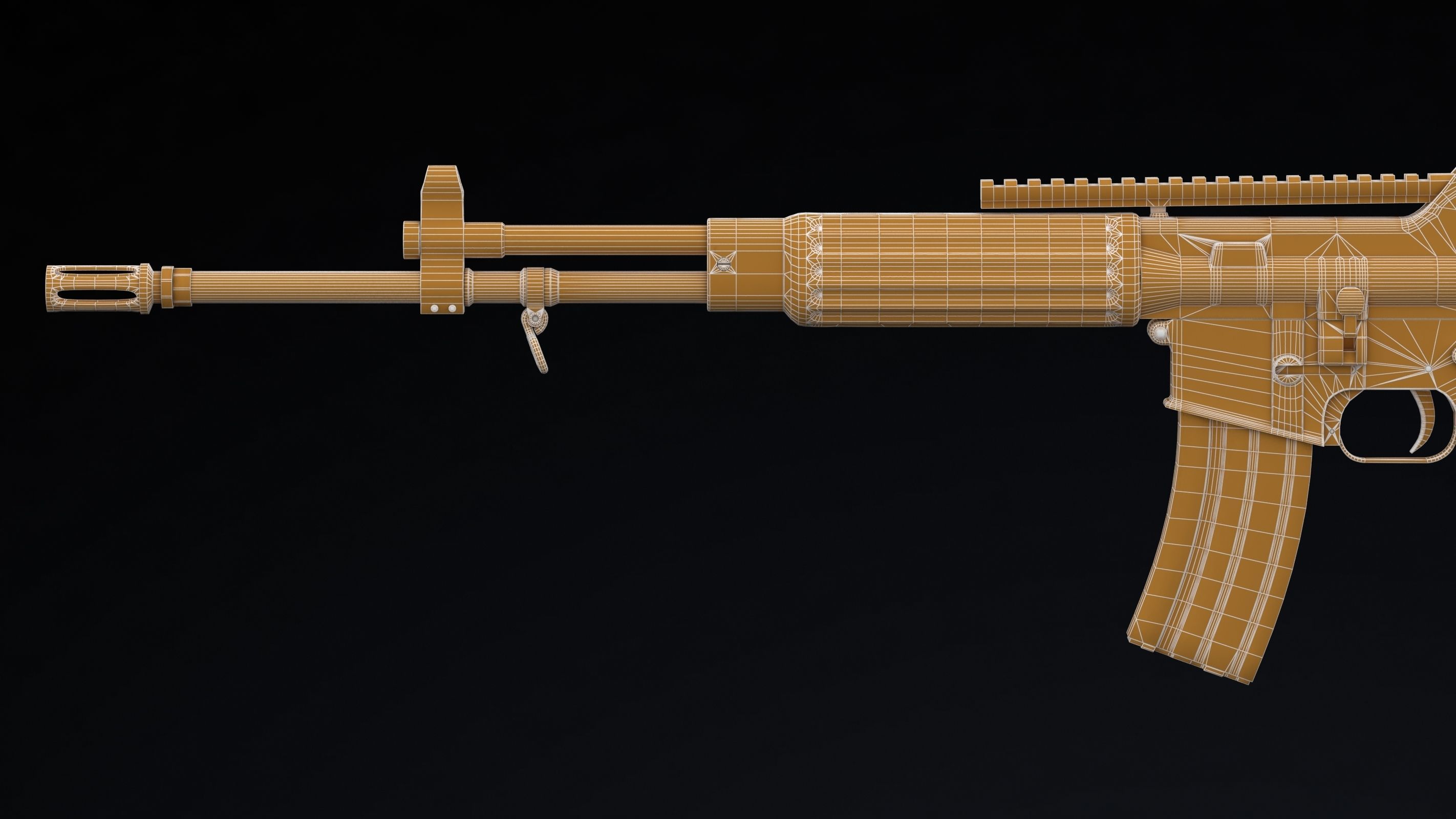 3D model Daewoo Precision Industries K2 Low Poly VR / AR / low-poly ...