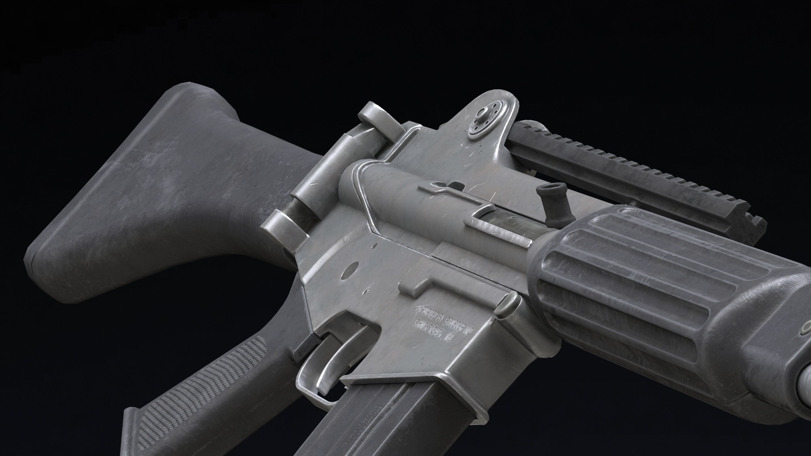 3D model Daewoo Precision Industries K2 Low Poly VR / AR / low-poly ...