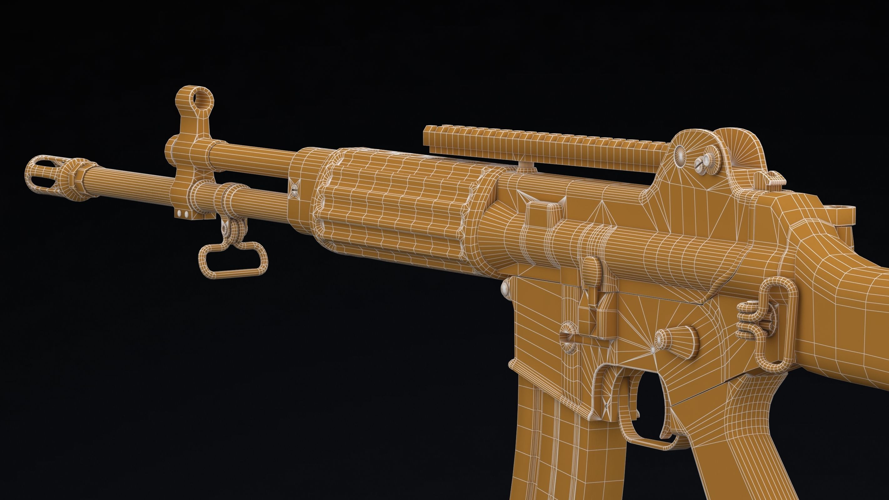 3D model Daewoo Precision Industries K2 Low Poly VR / AR / low-poly ...