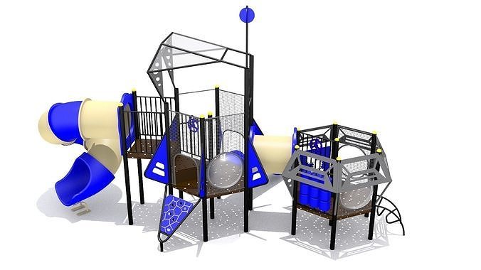 3D model Ufo Playground VR / AR / low-poly | CGTrader