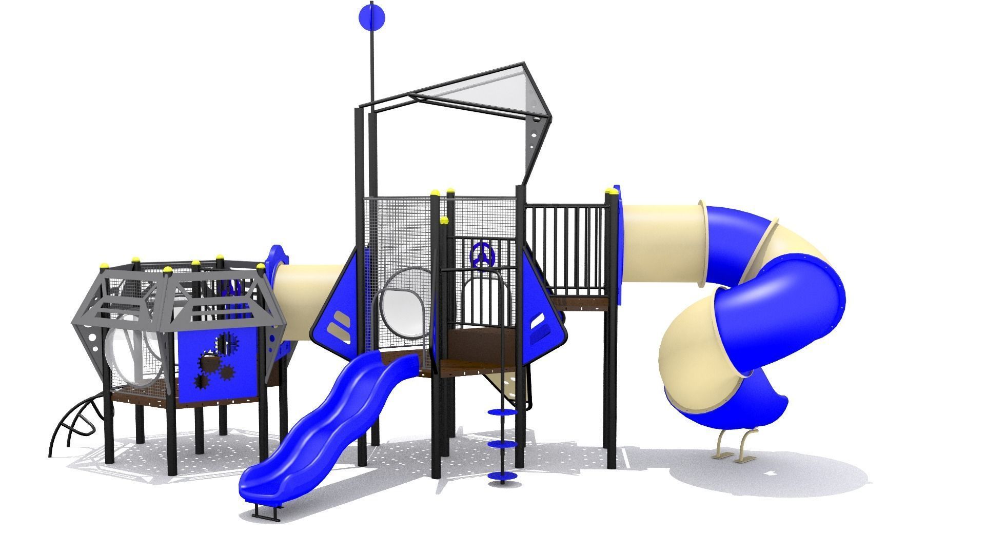 3D model Ufo Playground VR / AR / low-poly | CGTrader