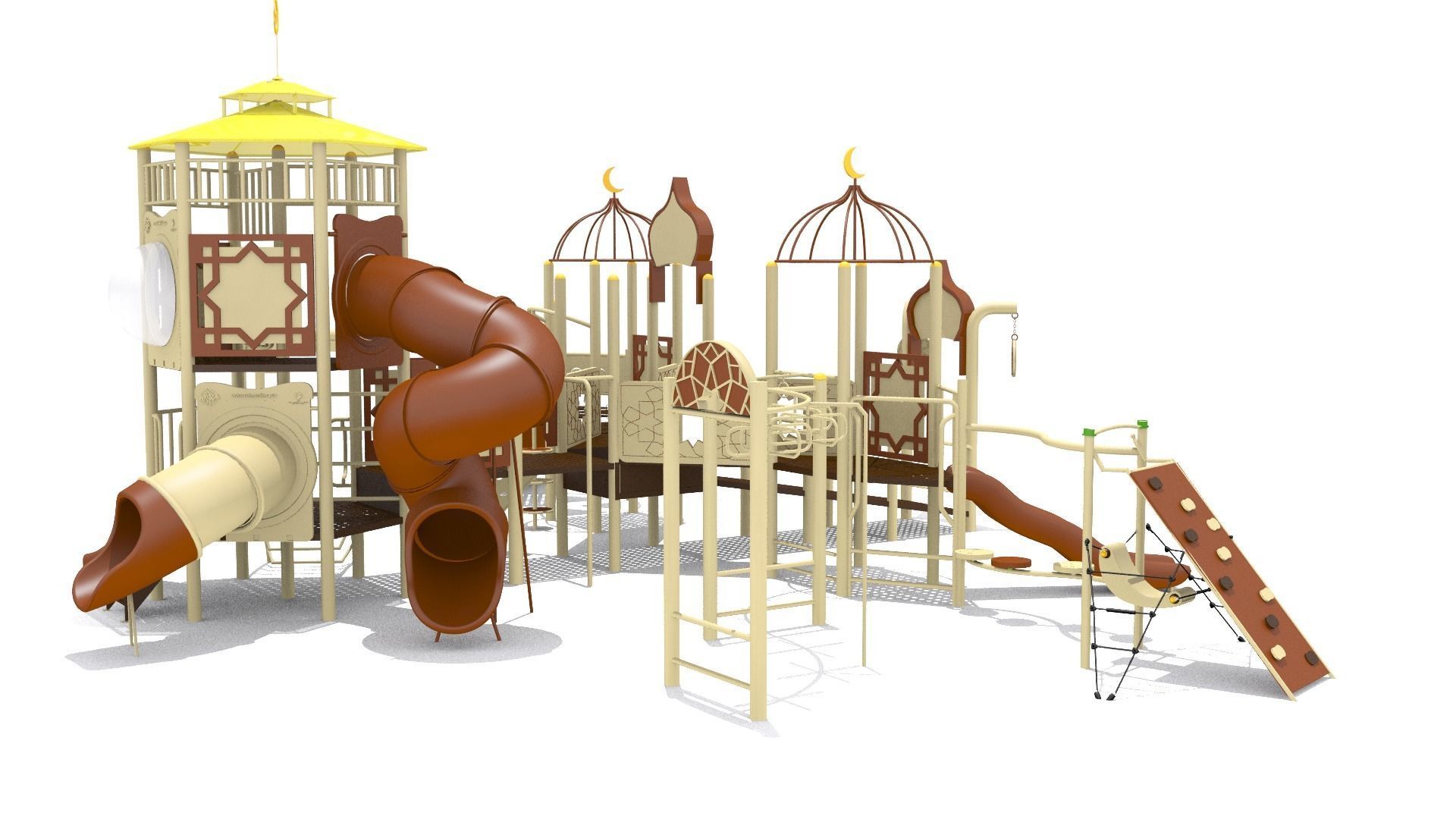 3D model Islamic Mosque Playground VR / AR / low-poly | CGTrader