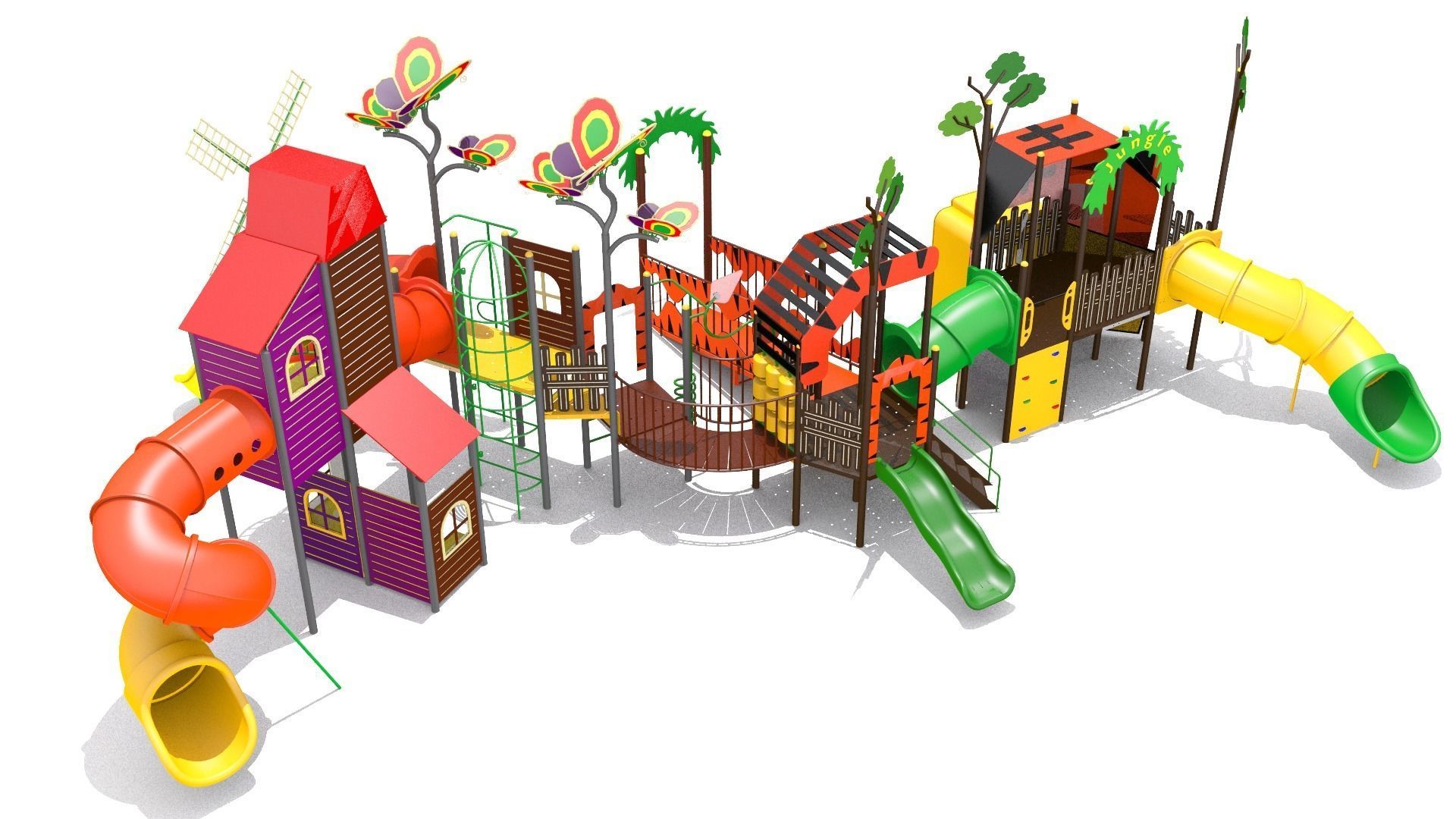 Tiger Tigriss Playground 3D model | CGTrader