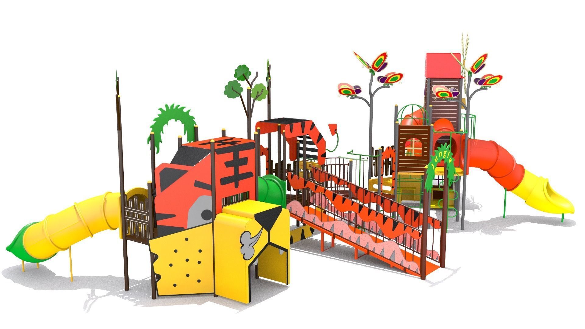 Tiger Tigriss Playground 3D model | CGTrader