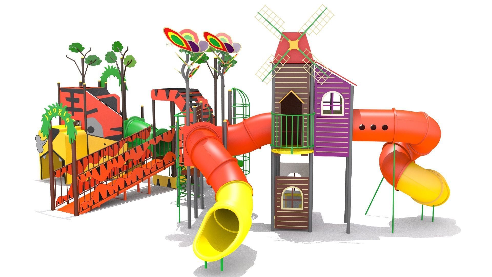 Tiger Tigriss Playground 3D model | CGTrader