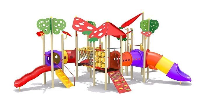 Strawberry Playground 3D model | CGTrader