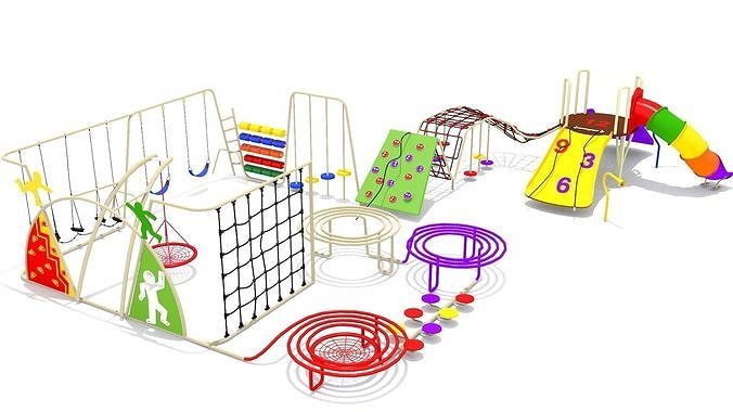 3D model Wave Playground VR / AR / low-poly | CGTrader