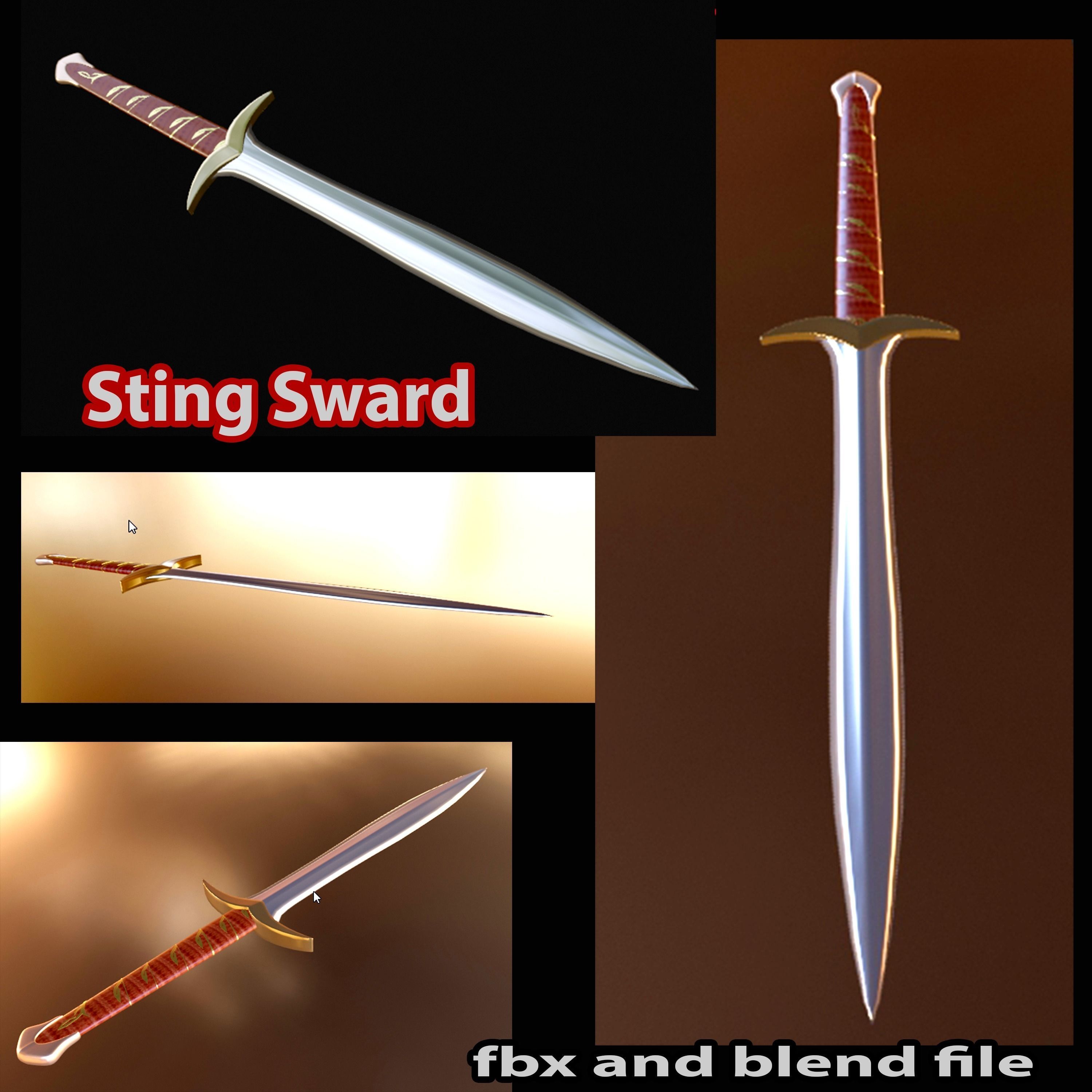 S Sward 3D model | CGTrader