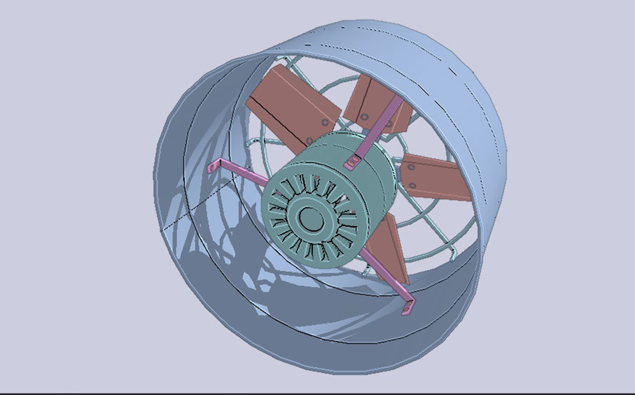 3D model Industrial exhaust fan VR / AR / low-poly | CGTrader
