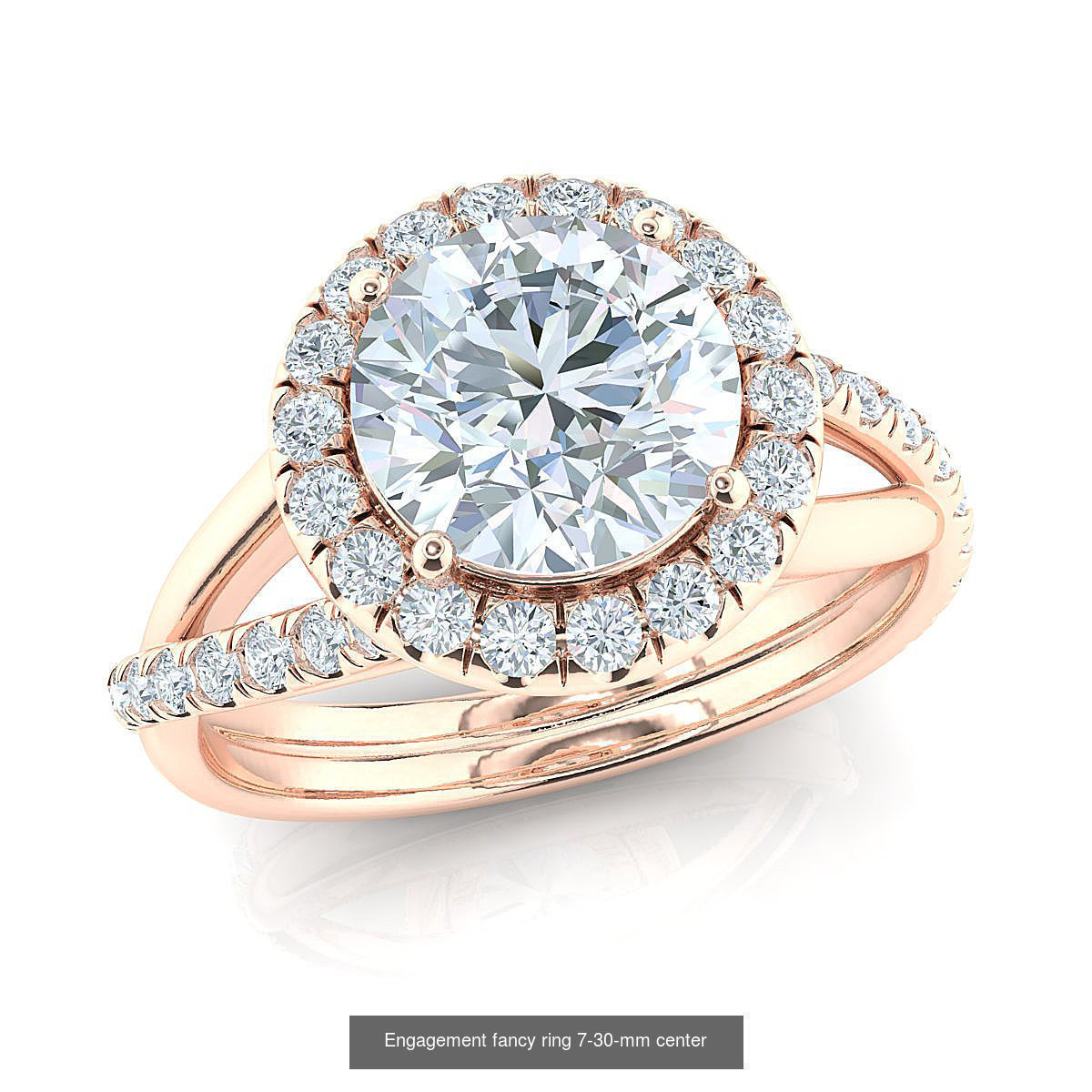 Fancy engagement ring 6-file Collection | CGTrader