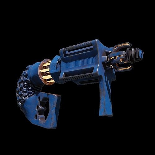 Alien weapon sci fi 3D model | CGTrader