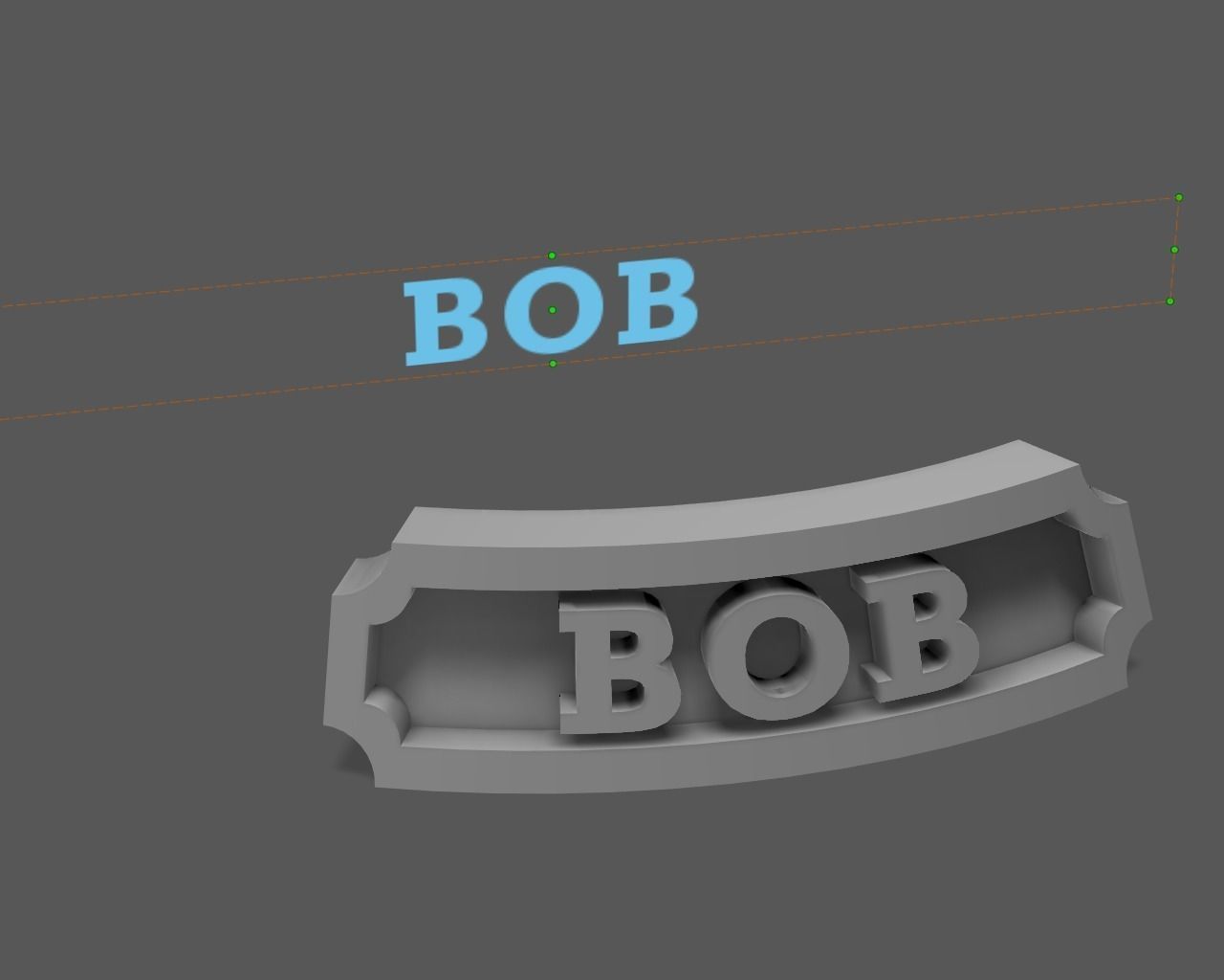 Custom nameplate for miniature bases 3D model 3D printable | CGTrader