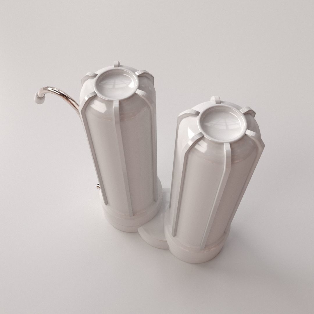 Double Water Filter 3D model | CGTrader