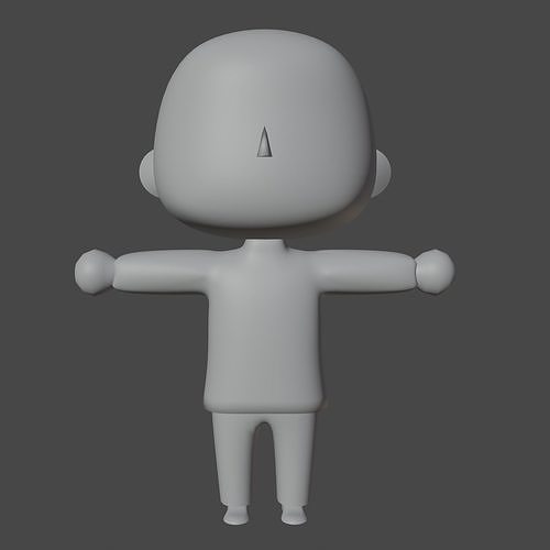 Animal crossing base character free 3D model | CGTrader