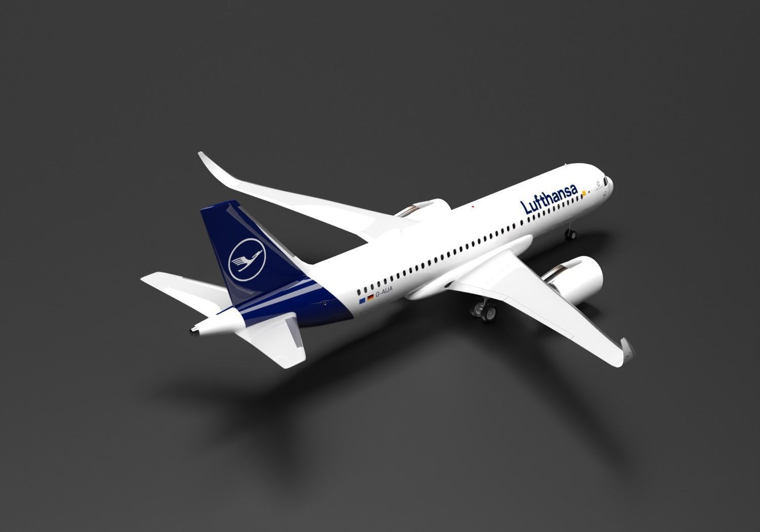 Airbus A320 NEO Lufthansa Livery 3D model | CGTrader