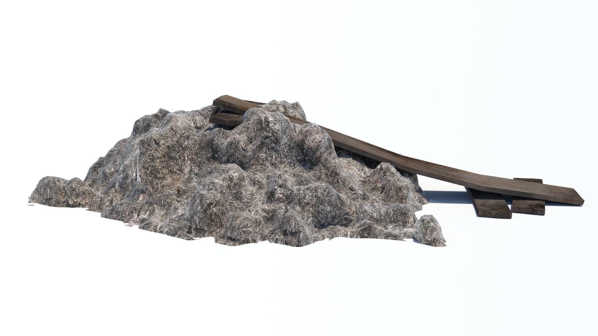 3D model Dunghill with ramp VR / AR / low-poly | CGTrader