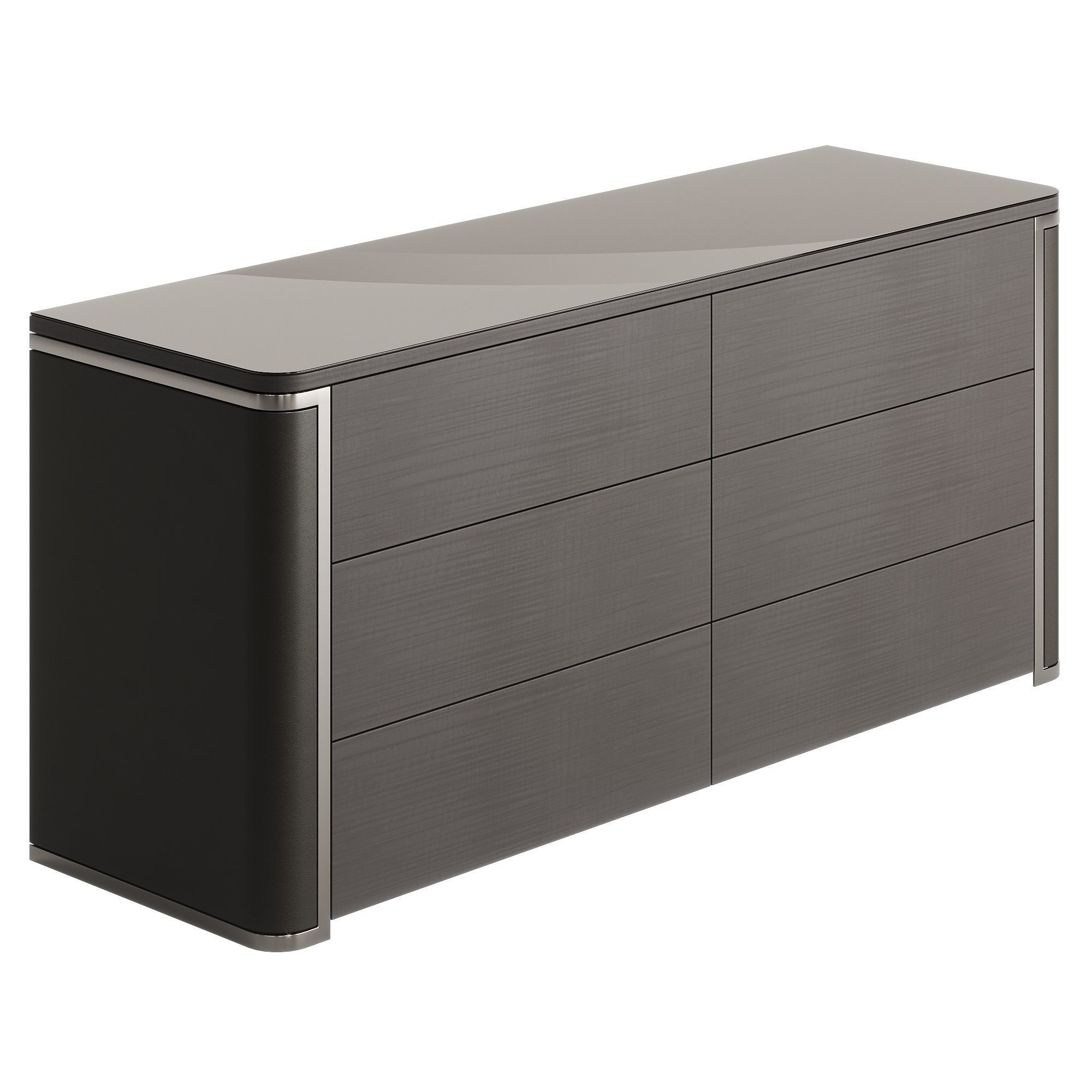 Fendi Mercury Charcoal Fiddleback Sycamore 3D model | CGTrader