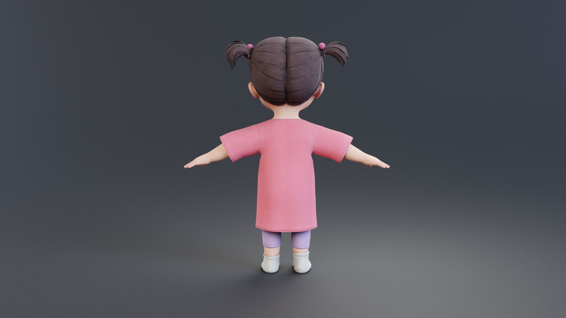 Monster inc - Boo rigged 3D model rigged | CGTrader