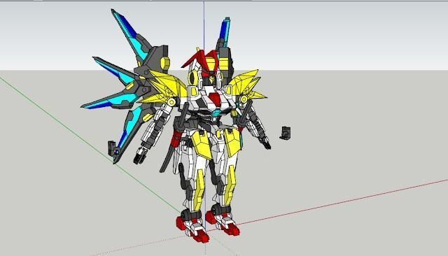 Texture Robots mecha Pokemon Poppo X Gundam Custom VR / AR / low-poly ...