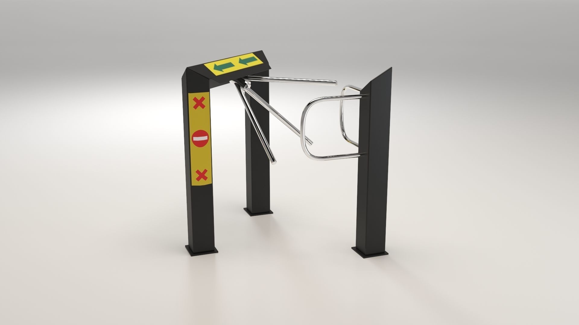 3D model Security Gate VR / AR / low-poly | CGTrader