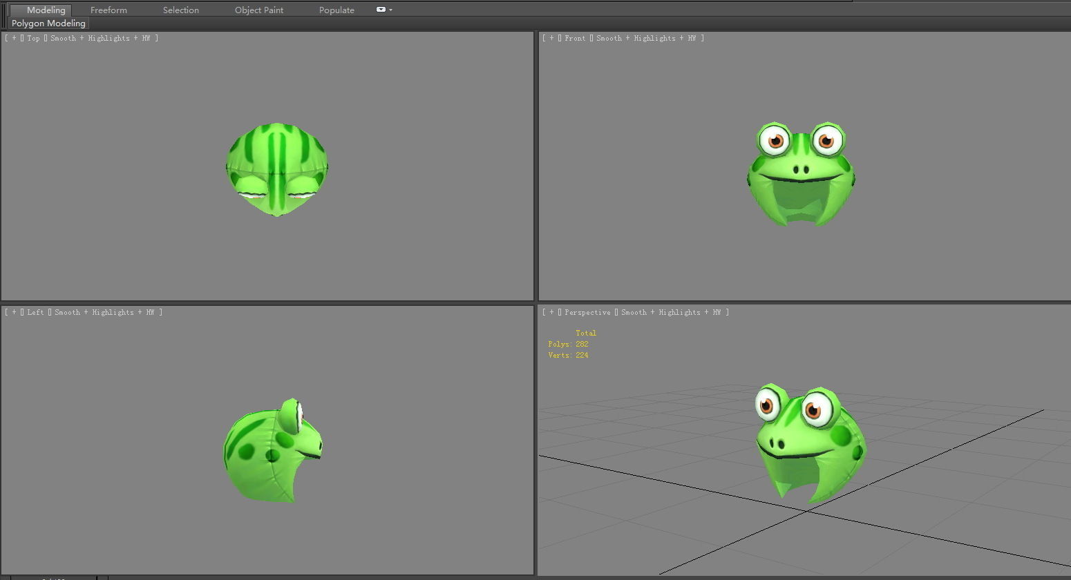 3D model Cartoon frog hat - Show costumes VR / AR / low-poly | CGTrader
