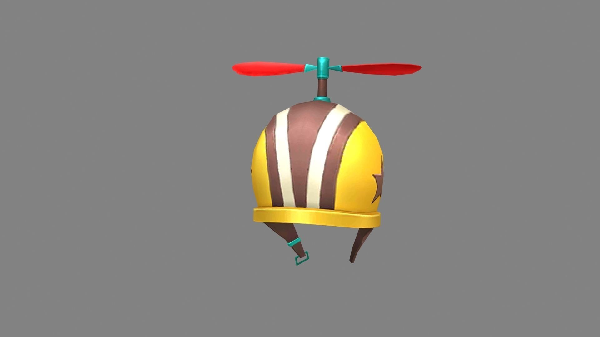 3D model Cartoon Bamboo Dragonfly - Air Force Hat - Flying Hat VR / AR ...