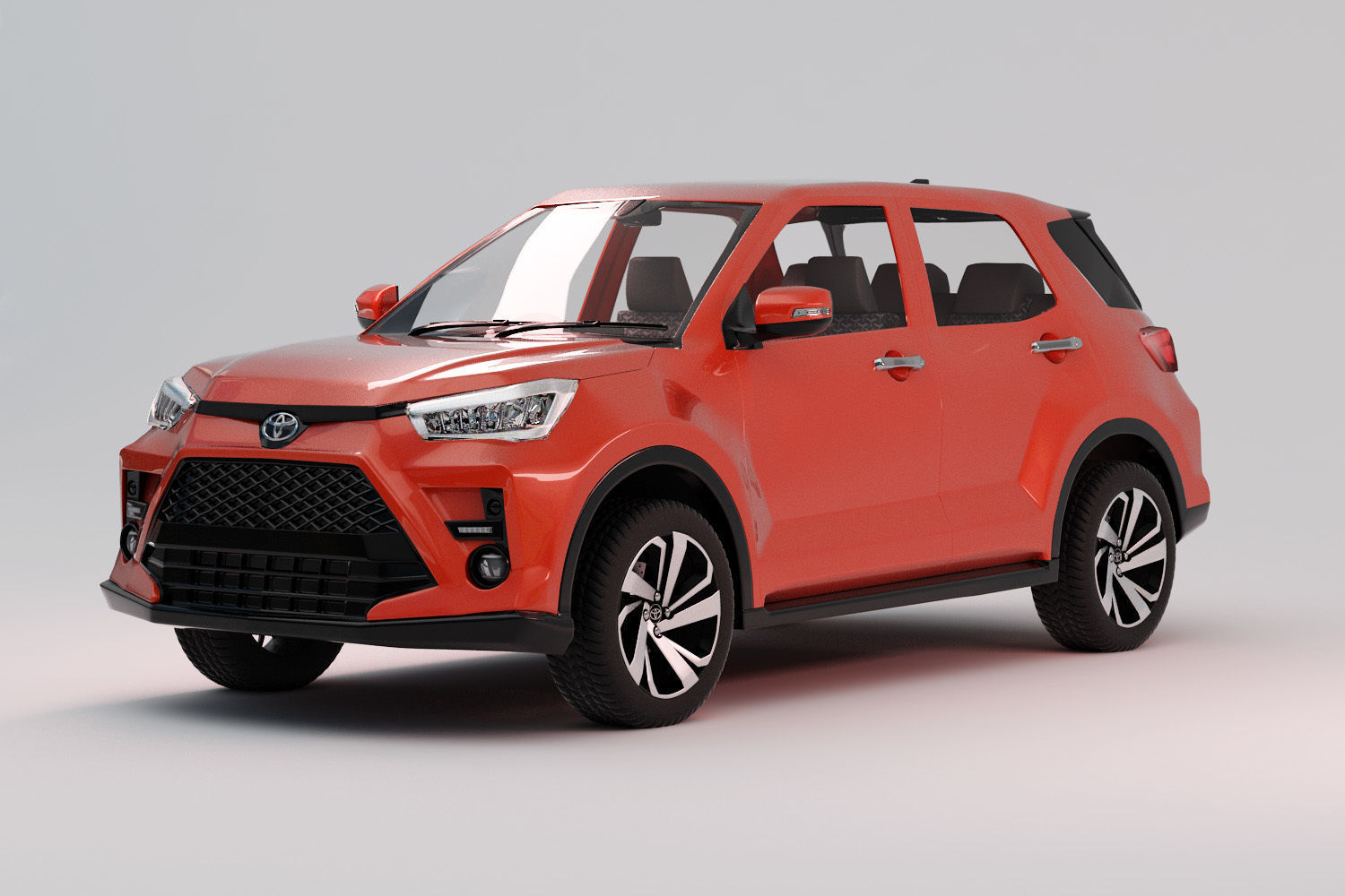 Toyota Raize with interior 3D model | CGTrader