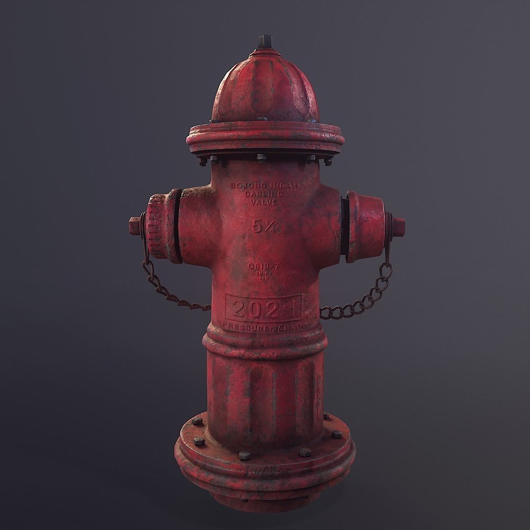 3D model Rusted Fire Hydrant VR / AR / low-poly | CGTrader