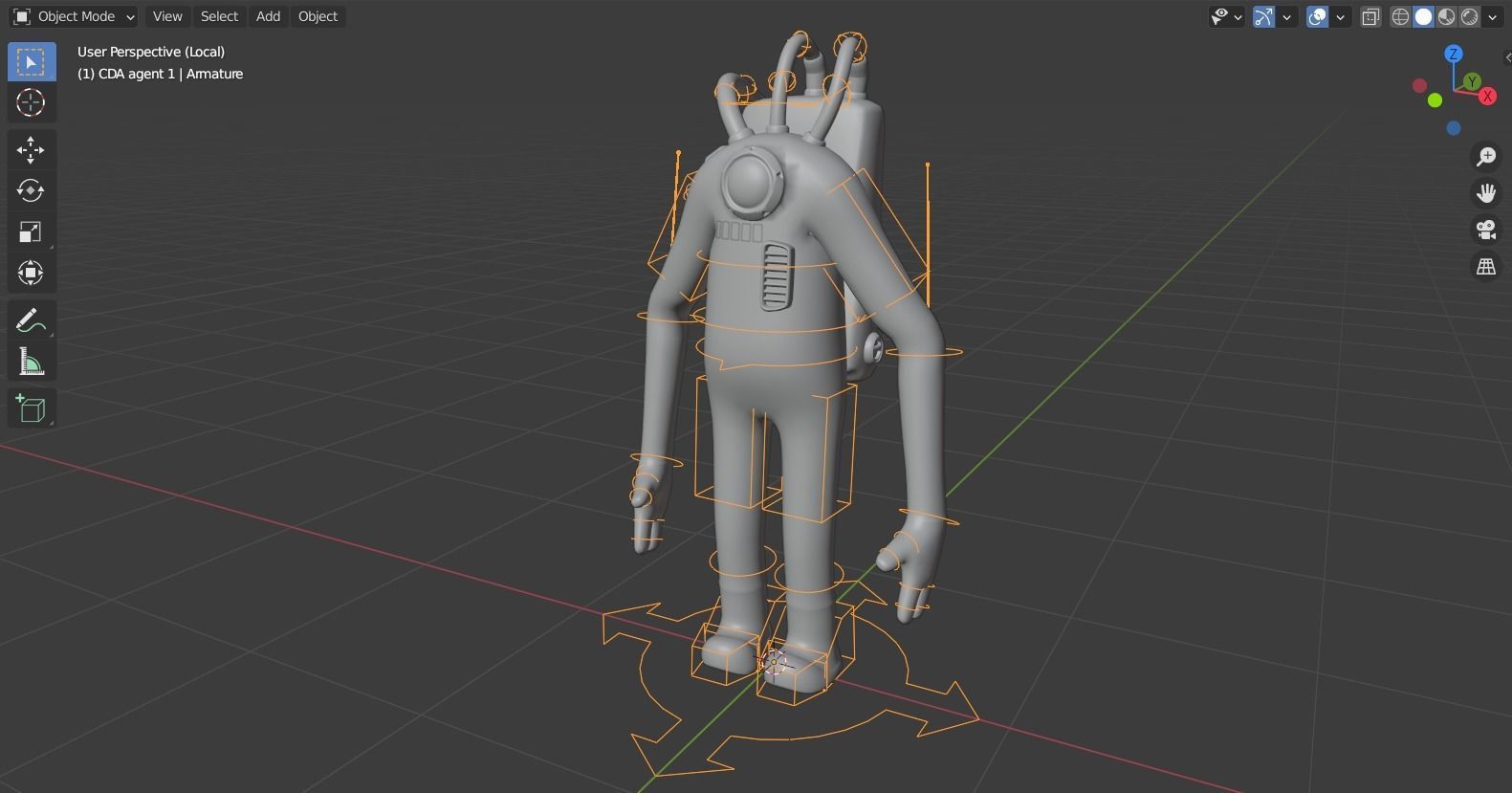 Monster inc - CDA agent pack rigged 3D model rigged | CGTrader