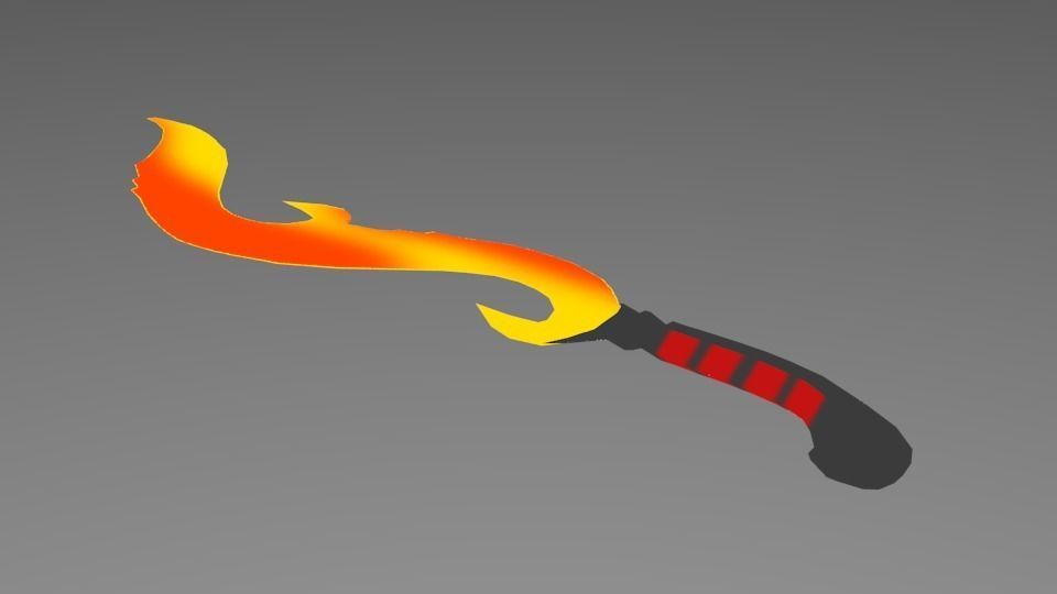 Fire Saber 3D model | CGTrader