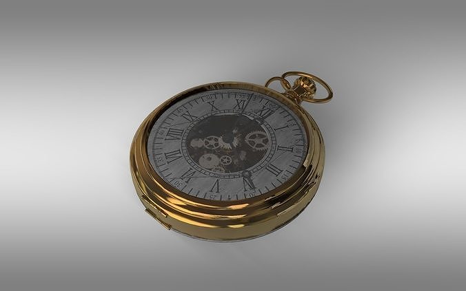 Pocket Watch 3D model animated rigged | CGTrader