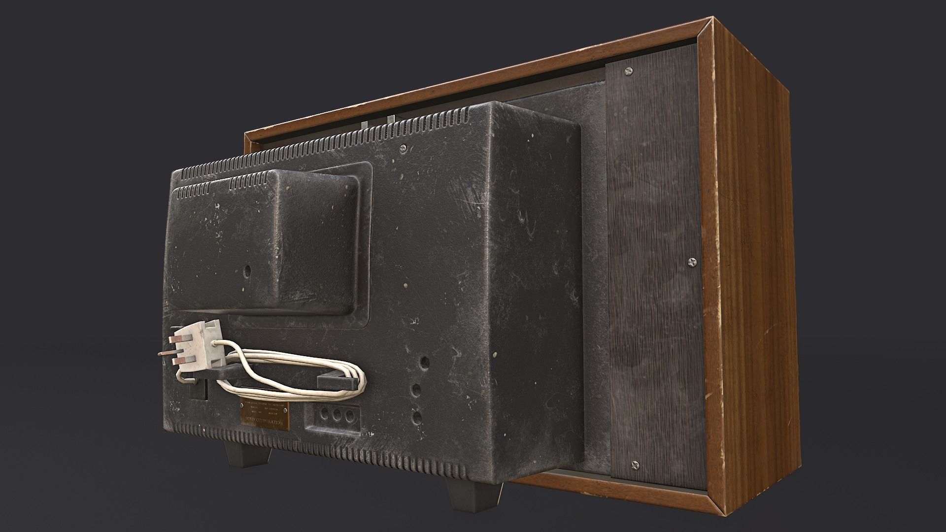 3D model Old Fashion TV Sony Trinitron VR / AR / low-poly | CGTrader