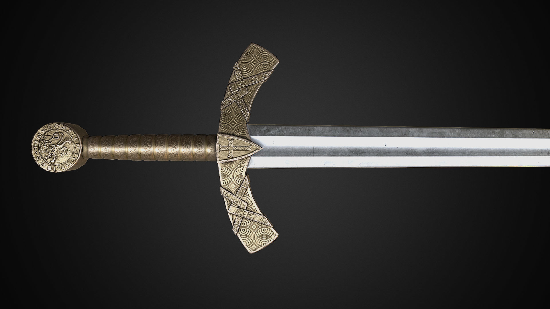 3D model Medieval One Hand Swords with Scabbard Pack VR / AR / low-poly ...