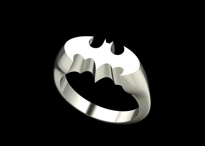 batman ring 3D model | CGTrader