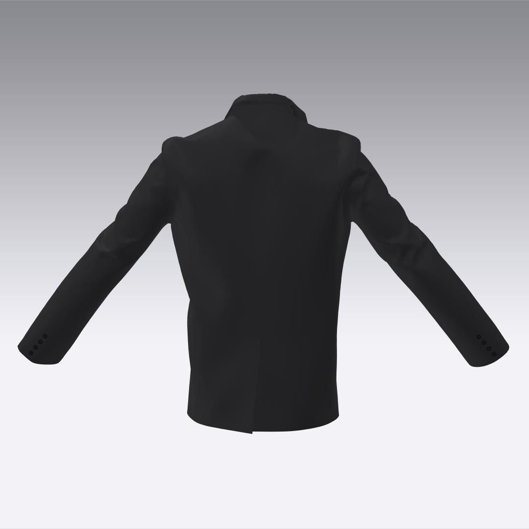Black Jacket Model for Men 3D model | CGTrader