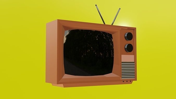 Old style TV free 3D model | CGTrader