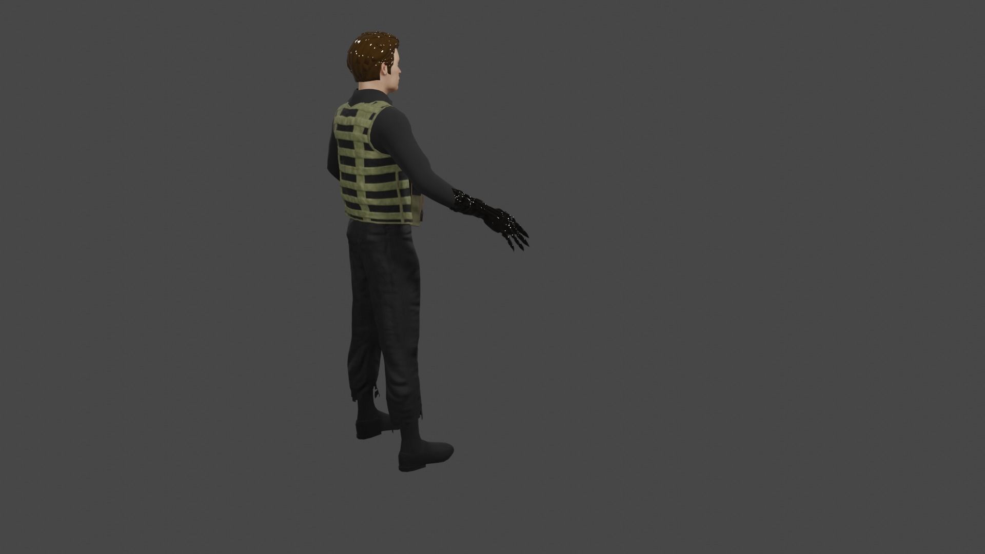 nylan military character free 3D model rigged | CGTrader