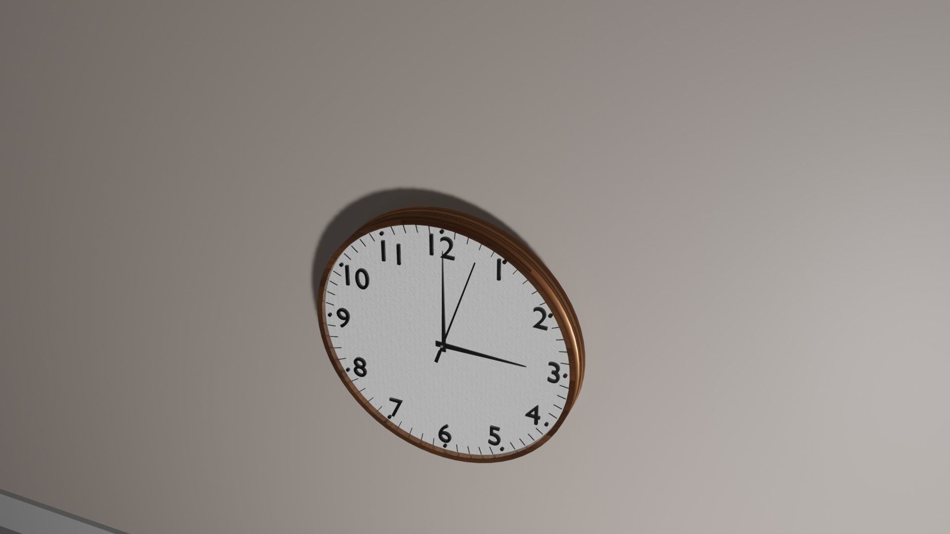 -FREE- Wall Clock free VR / AR / low-poly 3D model animated | CGTrader