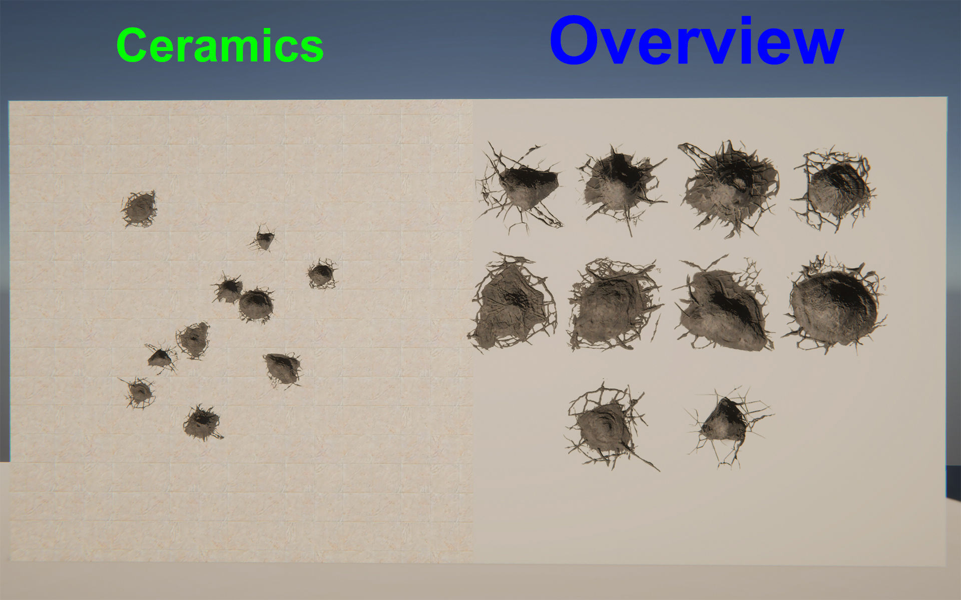 Bullet Hole Decals Texture | CGTrader