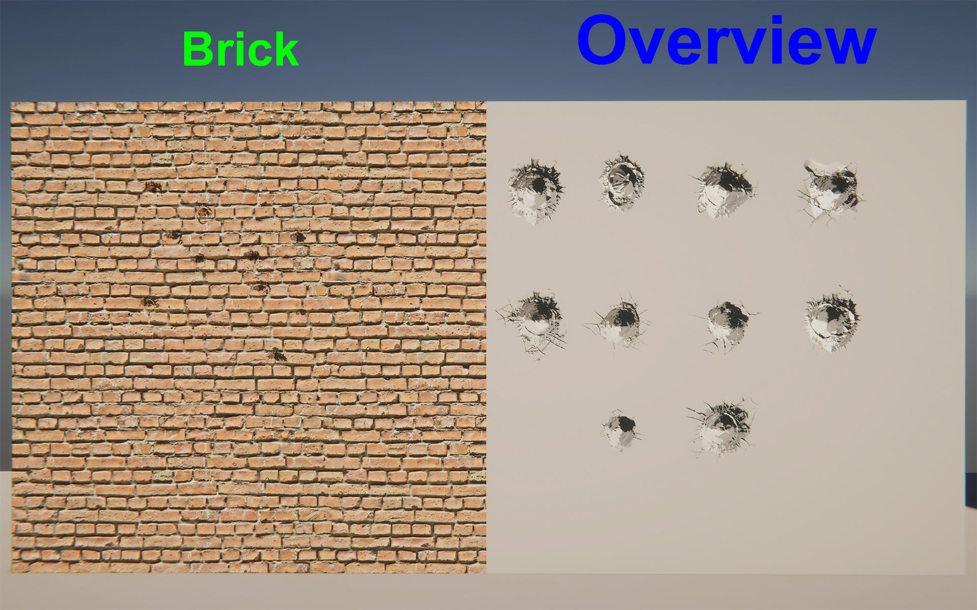 Bullet Hole Decals Texture | CGTrader