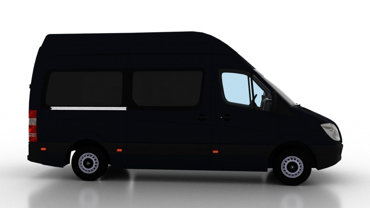 Mercedes Benz Sprinter L2H3 2009 Passenger EU 3D model | CGTrader