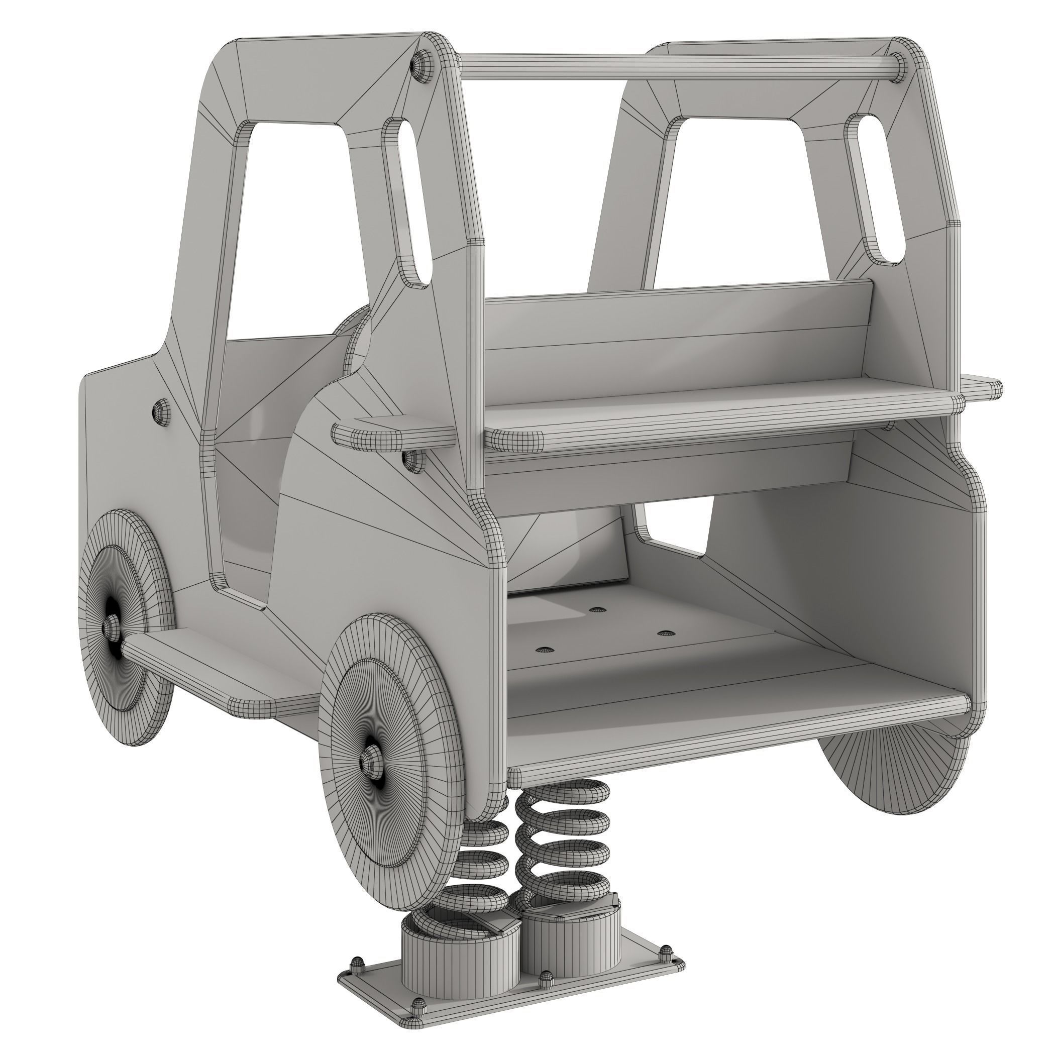 Spring rocking machines 2 3D model | CGTrader